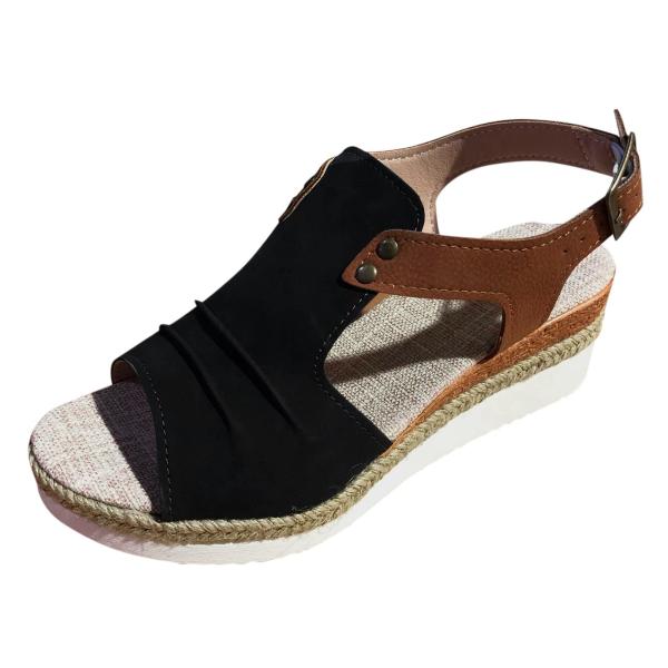 商品名:  Generic Women Open Toe Slingback Sandals Vacation Bohemian Shoes Wedge Sandals For Ladies Funky Monkey Sandals Wom...