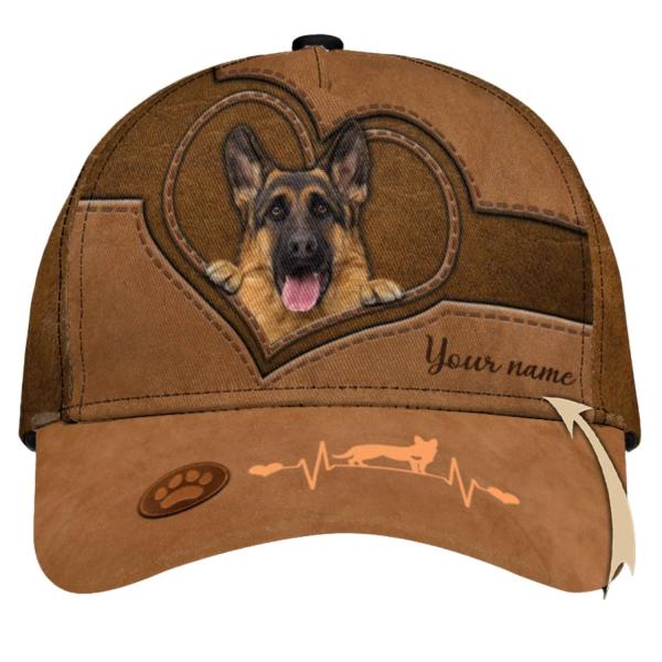 商品名:  Generic Personalized German Shepherd Baseball Cap, Custom Adjustable 3D Printed German Shepherd Baseball Cap Snapb...