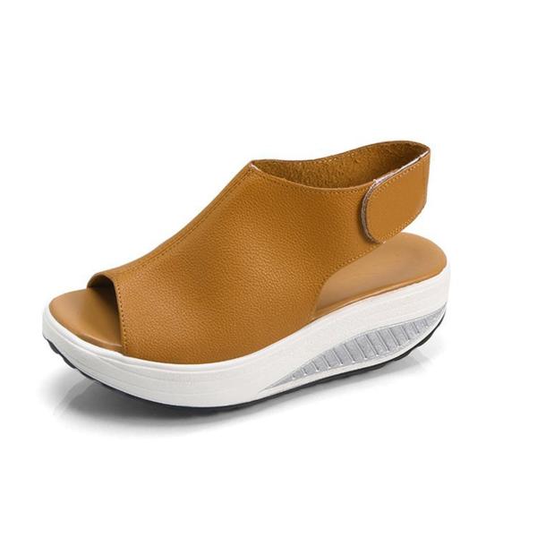 商品名:  GERRIT Women's Wedge Sandal Casual Open Toe Platform Ankle Strap Sandals Anti-Slip Summer Shoes Breathable Beach, ...