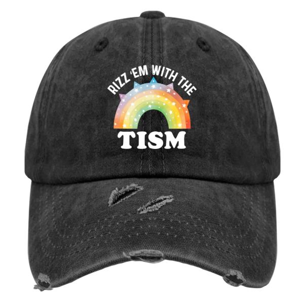 商品名:  BEIXBE Rizz Em with The Tism Hat Men Funny Mesh Hat for Fall Blackブランド: BEIXBE商品サイズ: One Size高さ: 1.778cm横幅: 15.24c...