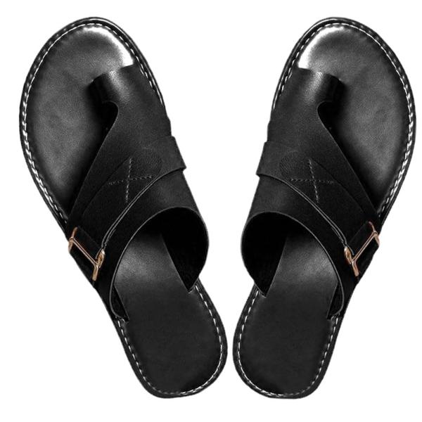 商品名:  liucocotos Lightweight Orthopedic Sandals Made Of Premium Leather, Flat Leather Sandals for Women Open Toe Ring Lo...