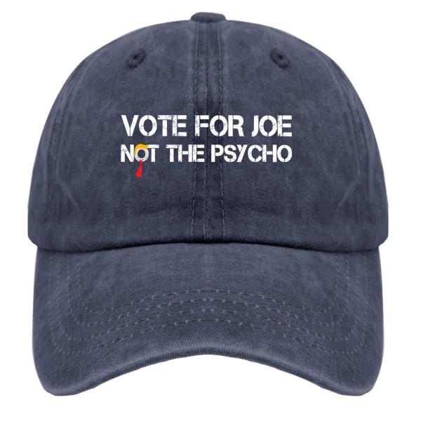 商品名:  Generic Vote for Joe Not The Psycho Hats for Mens Funny Baseball Caps Funny Washed Hiking hat Quick Dry Navy Blueブ...