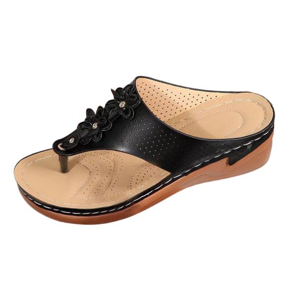 商品名:  WWluisun flip flops for women Summer floral thong slides platform comfortable arch support Vintage Slippers womens...