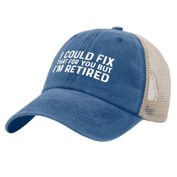 商品名:  Beafoliya I Could Fix That for You But I'm Retired Hat Trucker Hat Women Funny Mesh Hat for Fall Blueブランド: Beafoli...