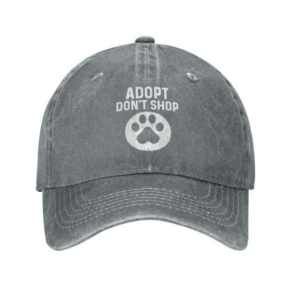 商品名:  Ositerpz Adopt Don't Shop Hat for Women Dad Hats Cute Hat Grayブランド: Ositerpz商品サイズ: One Size高さ: 1.778cm横幅: 12.7cm奥行...