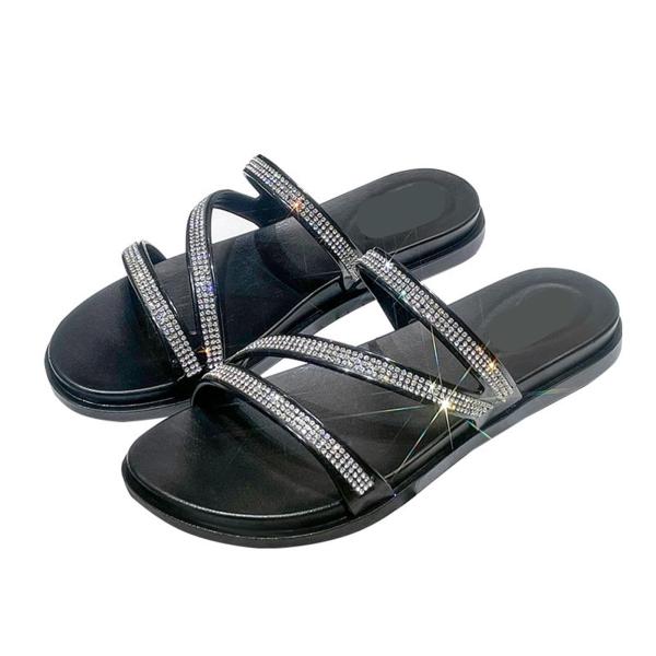 商品名:  VAESHOWX Women's Sandals Summer Outer Wear Flat Fashion One Word Slippers Beach Shoes Sandals Slippers Women's Flo...