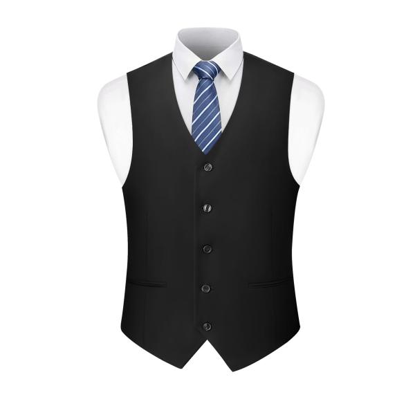 商品名:  Cooper &amp; Nelson Men's Suit Vest, Formal Dress Waistcoat with 2 Pockets for Slim Fit Business Tuxedo Black 4XLブ...