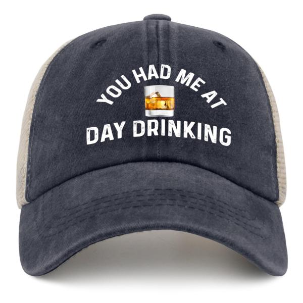 商品名:  BEIXBE You had me at Day Drinking Hat Trucker Hat Women Trendy Mesh Hats for Summer Navy Blueブランド: BEIXBE商品サイズ: On...