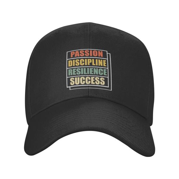 商品名:  BASTU Passion Discipline Resilience Success Baseball Cap for Men Women Dad Hat Classic Adjustable Golf Hats Blackブ...