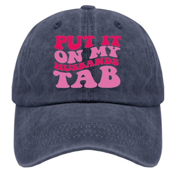 商品名:  Generic Put it on My Husbands tab hat for Women Vintage Cotton Washed Baseball Caps Adjustable Dad Hat Crazy Navy ...