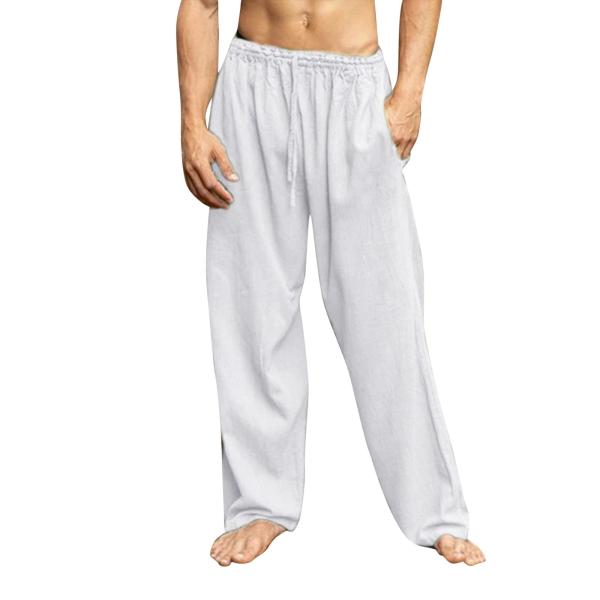 商品名:  Men's Pants Stretch Relaxed Fit Lightweight Cotton Solid Flowy Mens Sweatpants with Pockets Open Leg Men's Pants F...