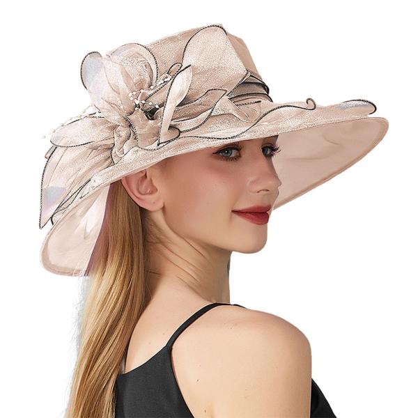 商品名:  Generic Easter Hats for Women Fashionable Foldable Sun Hats Hat for Tea Party Women Dress Hats for Women Church Wo...