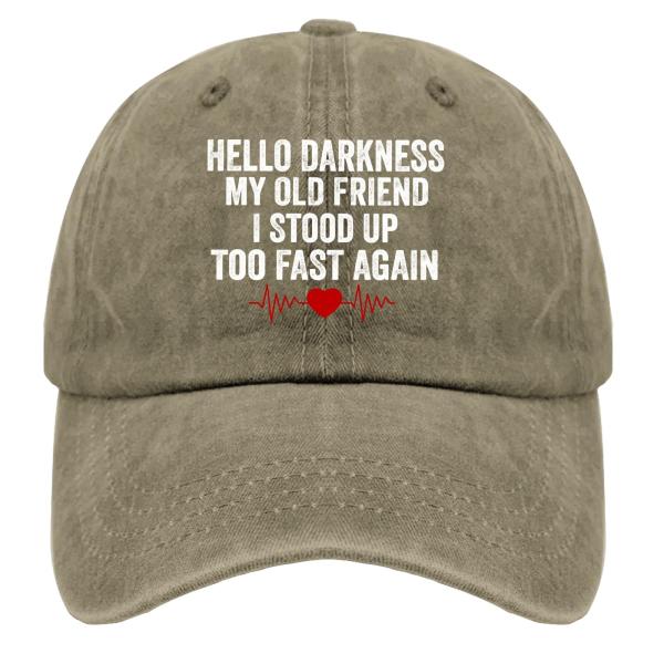 商品名:  DIYANG Hello Darkness My Old Friends I Stood Up Too Fast Again Hats Youth Golf Hat Pigment Khaki Womens Sun Hatブラン...