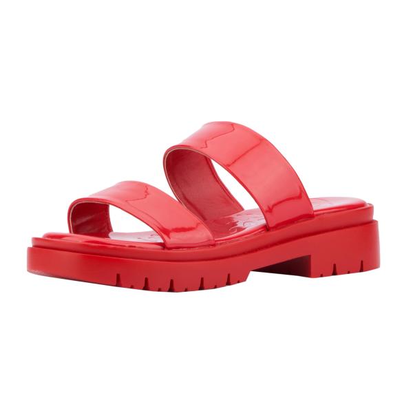 商品名:  Olivia Miller Women's Tempting, Sandals, Plataform Heel, Casual, Slip On, Square Toe, TPR Outsole; Size 6ブランド: Oli...