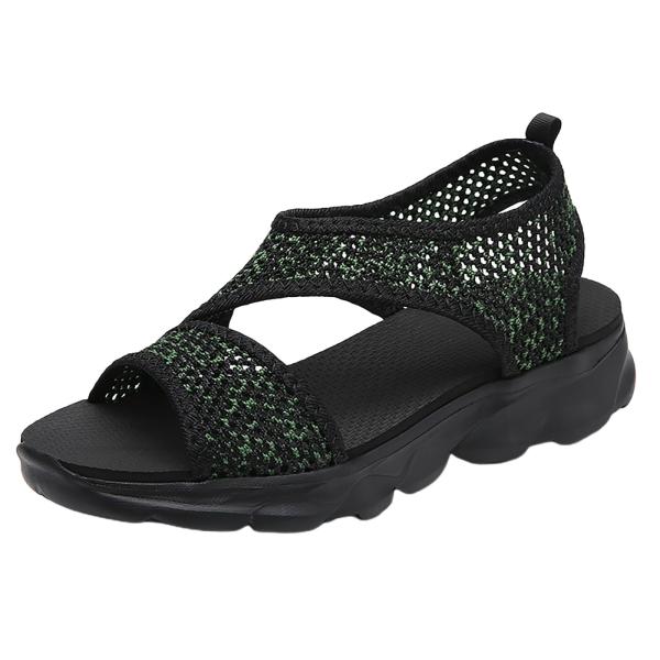 商品名:  JEUROT Women Mesh Wedges Sandals Breathable Mesh Hollow Platform Sandals Open Toe Slingback Comfortable Sports San...