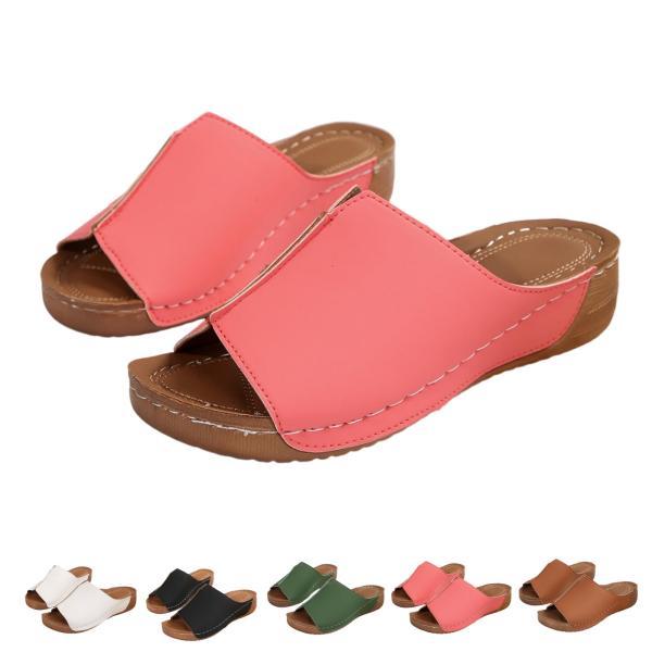 商品名:  GERRIT Women's Wedge Platform Sandals,Women'S Summer Casual Wedge Heel Platform V-Cut Slippers,Casual Fashionable ...