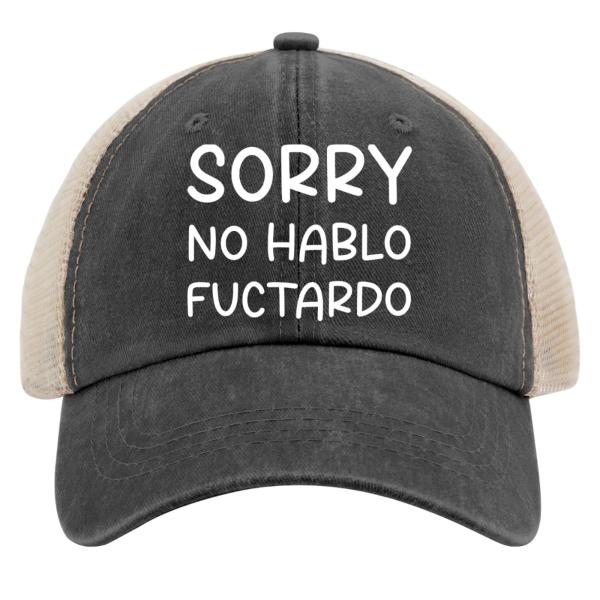 商品名:  Suirtaeop Sorry No Hablo Fucktardo Hat Trucker Hat Women Trendy Mesh Cap for Summer, Allblackブランド: Suirtaeop商品サイズ:...