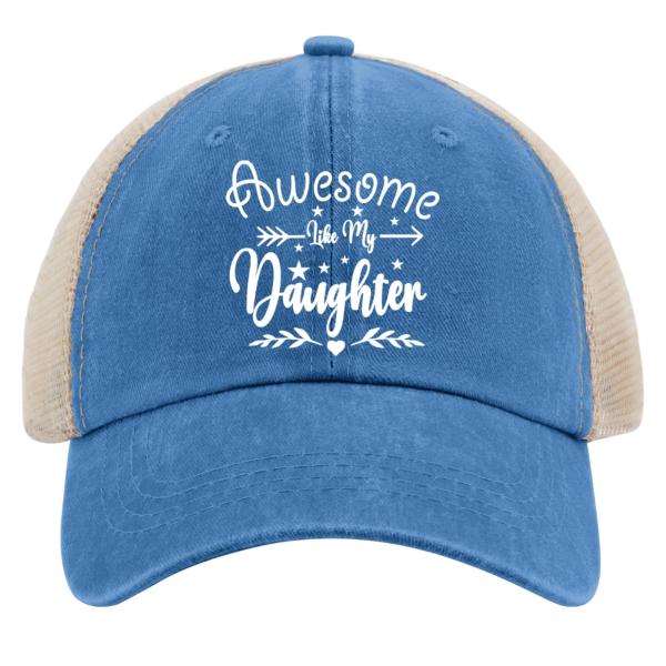 商品名:  Suirtaeop Awesome Like My Daughter Hat Trucker Hat Women Funny Mesh Hat for Summer Lake Blueブランド: Suirtaeop商品サイズ: ...