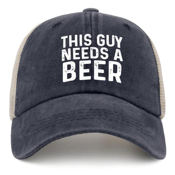 商品名:  Beafoliya This Guy Needs A Beer Trucker Hat Women Vintage Mesh Hat for Fall Navy Blueブランド: Beafoliya商品サイズ: One Siz...