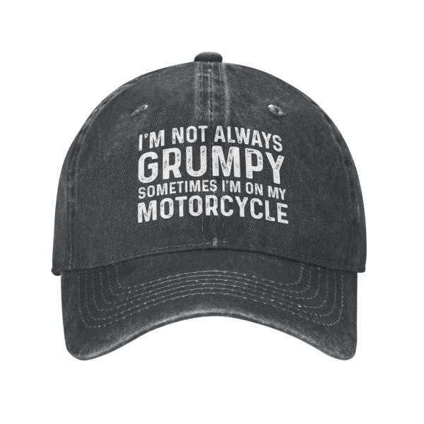 商品名:  Ositerpz I'm Not Always Grumpy Sometimes I'm On My Motorcycle Hat Men Dad Hat Graphic Hat Blackブランド: Ositerpz商品サイズ...