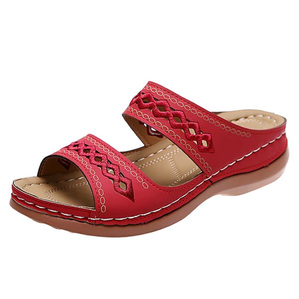 商品名:  Generic Womens Orthopedic Sandals Wide Width Double Strap Open Toe Wedge Sandals Platform Summer Shoes with Arch S...