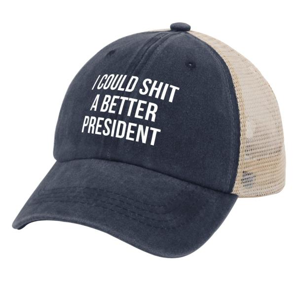 商品名:  Generic I Could Shit A Better President Hats Vote Hat for Mens Womens Purplish Blue01 Vintage Hat Outdoor Hat Dad ...