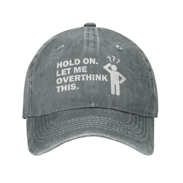 商品名:  Elixvsoer Hold On Let Me Overthink This Cap for Women Baseball Caps Cool Caps Grayブランド: Elixvsoer商品サイズ: One Size高さ...