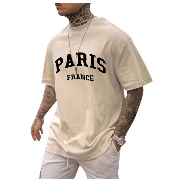 商品名:  SOLY HUX Men's Letter Graphic Tees T Shirts Round Neck Short Sleeve Summer Tops Khaki Letter Largeブランド: SOLY HUX商品...