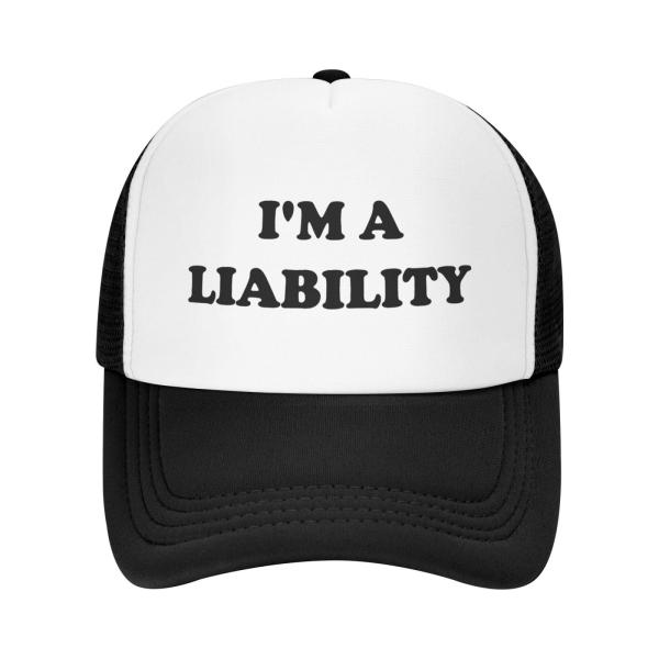 商品名:  IWDASANSJ I'm A Liability Hat Funny Trucker Hats Adjustable Classic Fishing Cap for Men and Women Black, One Size-...