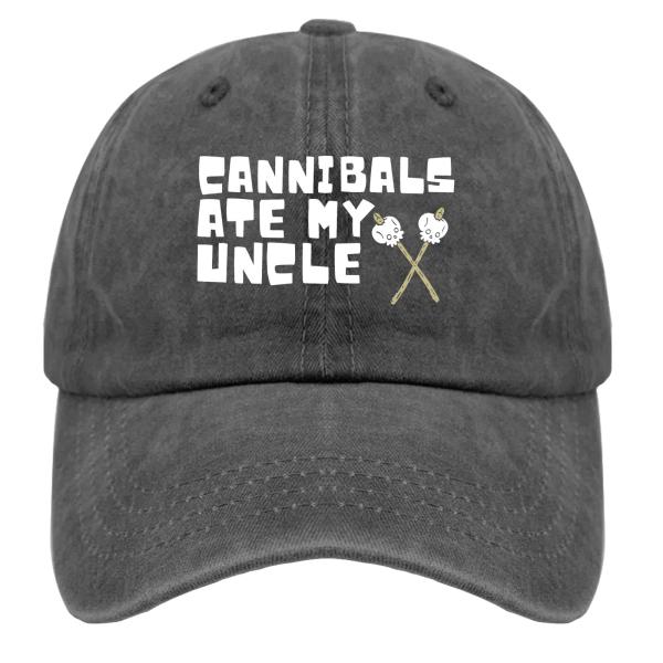 商品名:  Generic Cannibals Ate My Uncle Biden Hats for Mens Baseball Caps Trendy Washed Dad Hats Fitted, Pigment Blackブランド:...