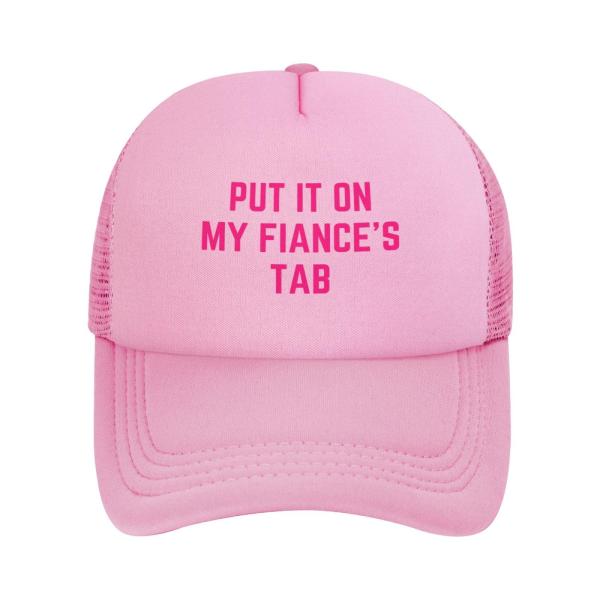 商品名:  Put It On My Fiance'S Tab Mesh Cap Men Women Baseball Cap Dad Trucker Hat Gift Pinkブランド: Staropal商品サイズ: One Size商品...