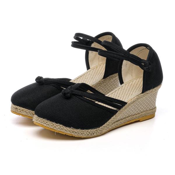 商品名:  Espadrilles Wedges Sandals for Women, Women's Ankle Strap Closed Toe Espadrille Wedge Heels Sandals, Women’s Platf...