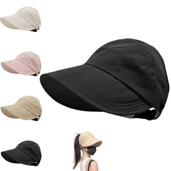 商品名:  Women's Large Brim UV Protection Empty Top Sun Hat, Outdoor Packable uv Protection Hollow Top Sun Hat for Women (U...