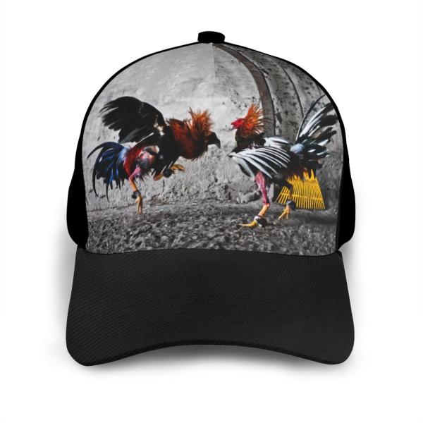 商品名:  Farm Rooster Fight Hats for Men Women Rooster Baseball Cap Animal Trucker Hat Adjustable Fashionable Classic Caps ...
