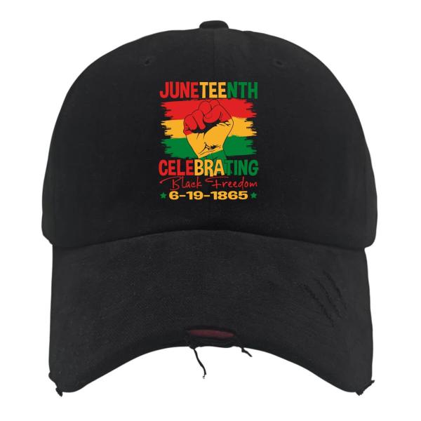 商品名:  Generic Juneteenth Celebrating Black Freedom Day 1865 Sun Hat Women's Hats &amp; Caps AllBlack Running Hat Men Gif...