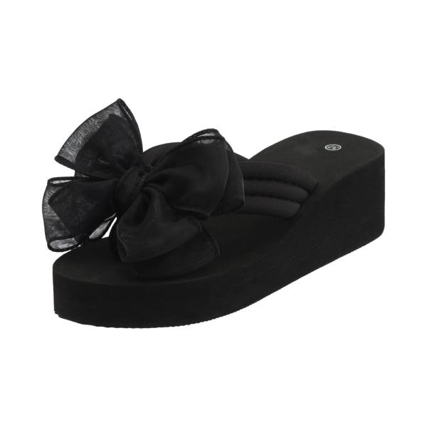 商品名:  Generic Women's Platform Wedge Sandals Open Toe No Slip Shoes Tie Bow Slip On Slide Casual Dressy Summer Outdoor S...