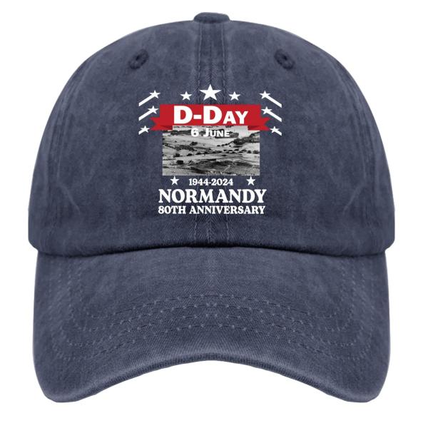 商品名:  Generic 1944 D-Day 2024 80th Anniversary Normandy hat for Women for GrandmaVintage Cotton Washed Baseball Caps Adj...