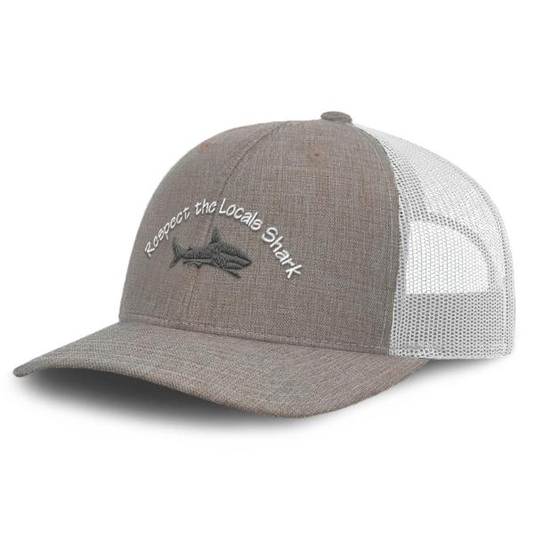 商品名:  Trucker Baseball Cap Respect The Locals Shark Cotton Dad Hats for Men &amp; Women Heather Khaki Whiteブランド: Speedy ...