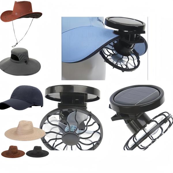 商品名:  URSCHSE Solar Fan, Suitable for Most Hats,Solar Fan Outdoor Hat Accessories,Hat with Fan,Outdoor Solar Fan,ブランド: U...