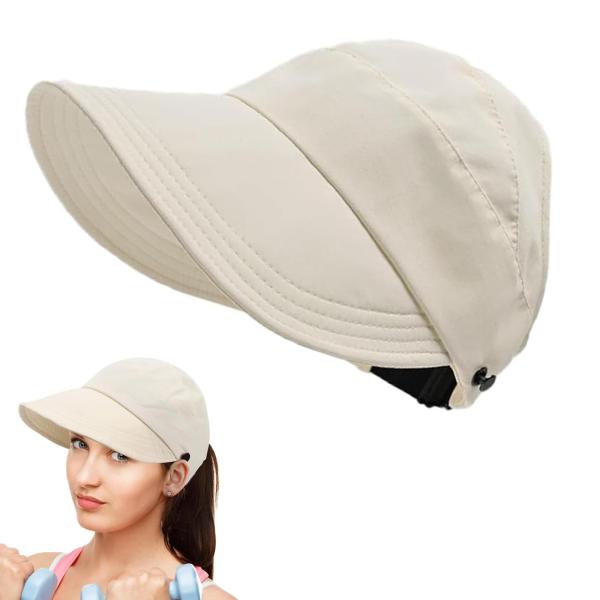 商品名:  Generic Outdoor Uv Protection Empty Top Sun Hat, Women's Large Brim UV Protection Empty Top Sun Hat, 2024 New Wome...