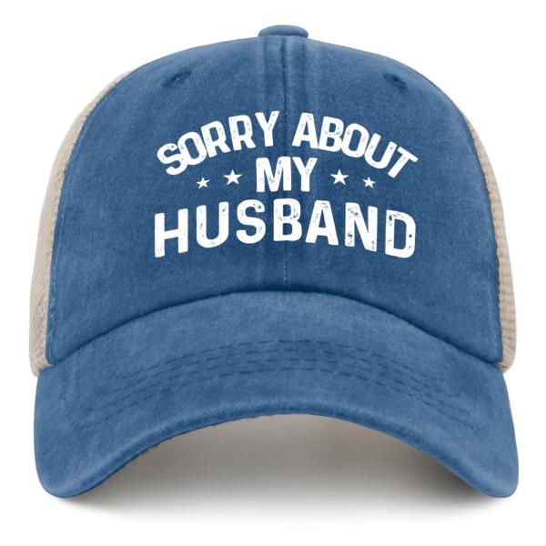 商品名:  BEIXBE Sorry About My Husband Hat Trucker Hat Women Trendy Mesh Baseball Cap for Summer Blueブランド: BEIXBE商品サイズ: One...