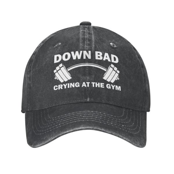 商品名:  Elixvsoer Down Bads Crying at The Gym Hat Men Baseball Caps Graphic Cap Blackブランド: Elixvsoer商品サイズ: One Size高さ: 1.7...