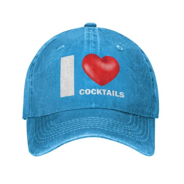 商品名:  Elixvsoer I Love Cocktails Cap Men Baseball Hats Funny Hats Blueブランド: Elixvsoer商品サイズ: One Size高さ: 1.778cm横幅: 12.7c...