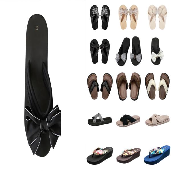 商品名:  Generic Wedges Flip Flops for Women Bohemia Casual Beach Platform Shoes Summer Fashion Slippers Bohemian Butterfly...