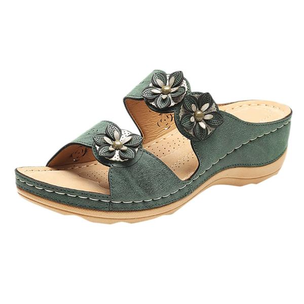 商品名:  Shengsospp Womens Espadrilles Wedges Sandals Open Toe Slip On Strappy Flat Sandals with Elastic Ankle Strap Dressy...