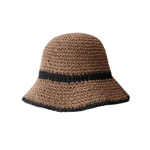 商品名:  Summer Sun Hat Women Woven Crocheted Straw Outdoor Sun Protection Fisherman Hollow Beach Hatブランド: Tellrain商品サイズ: M...