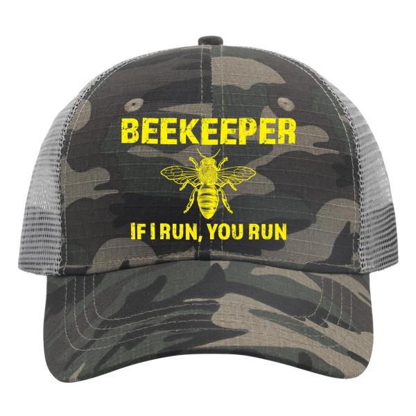 商品名:  Generic Beekeeper If I Run You Run Trucker Hat Cool Hat AllBlack Mens Hats Gifts for Boyfriends Golf Capsブランド: Gen...