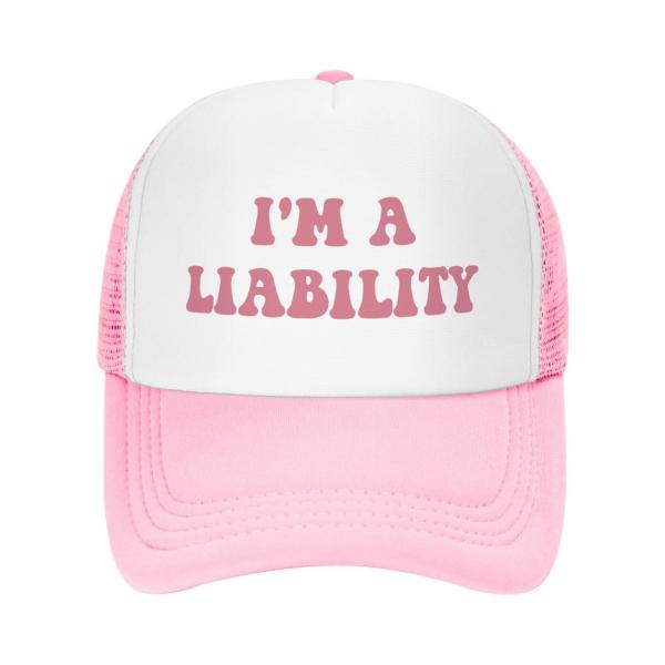 商品名:  Generic I'm A Liability Trucker Hats for Women Pink Men Funny Dirty Trucker Hat for Womenブランド: Generic商品サイズ: One S...