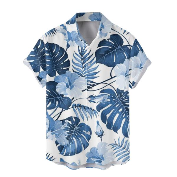 商品名:  Generic Mens Muscle Fit Dress Shirt Tropical Tops for Men His and Hers Hawaiian Shirts Purple Button Down Poncho M...