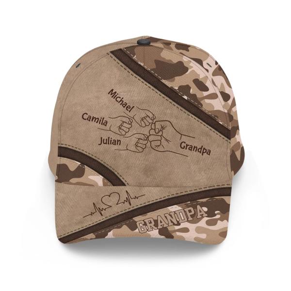 商品名:  Best Dad Ever Camo Pattern - Personalized Custom Classic Cap for Dad, Fist Bump Fathers Day Family, Custom Dad Hat...